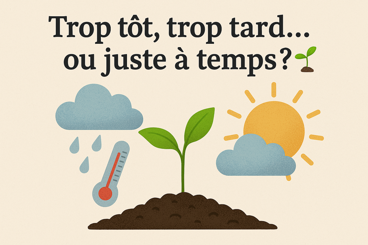 Trop tôt, trop tard… ou juste à temps? 🌱 – Les semis de La Seigneurie